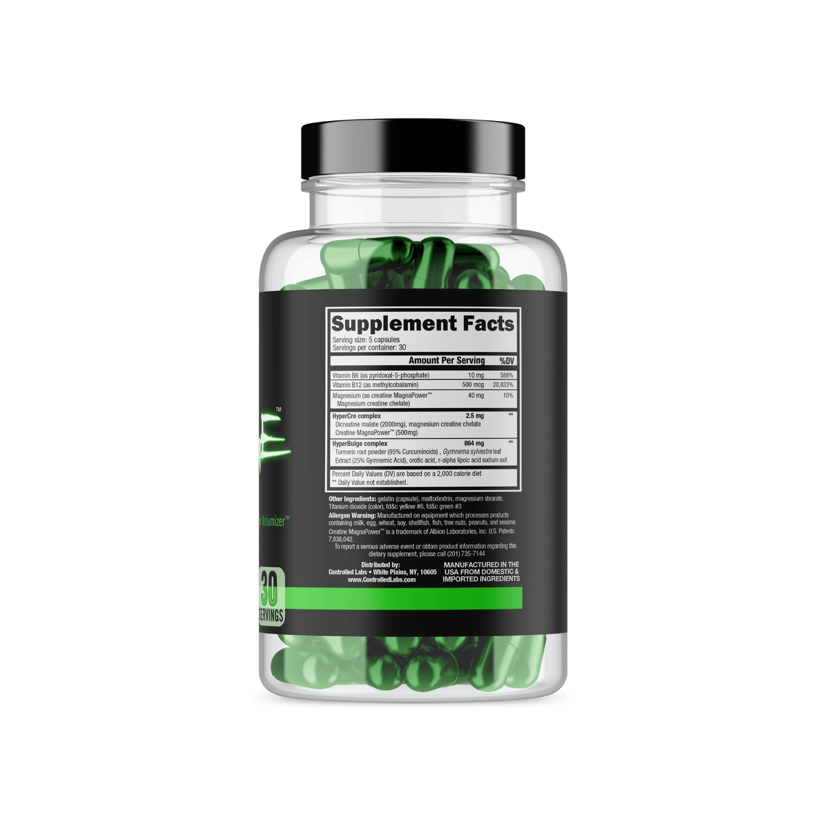 Green Bulge Advanced Creatine Matrix Capsules – Controlled Labs
